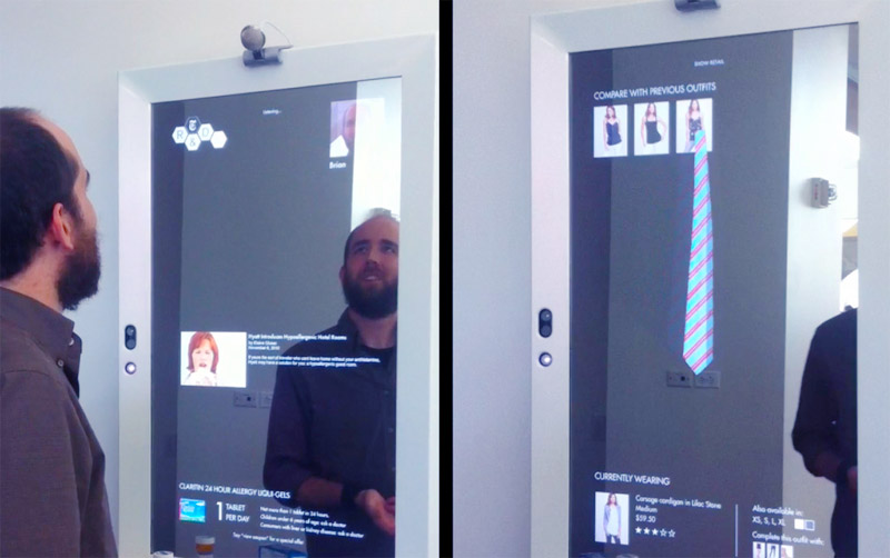 NY Times' Kinect-Assisted Mirror - Interactive Design Archive